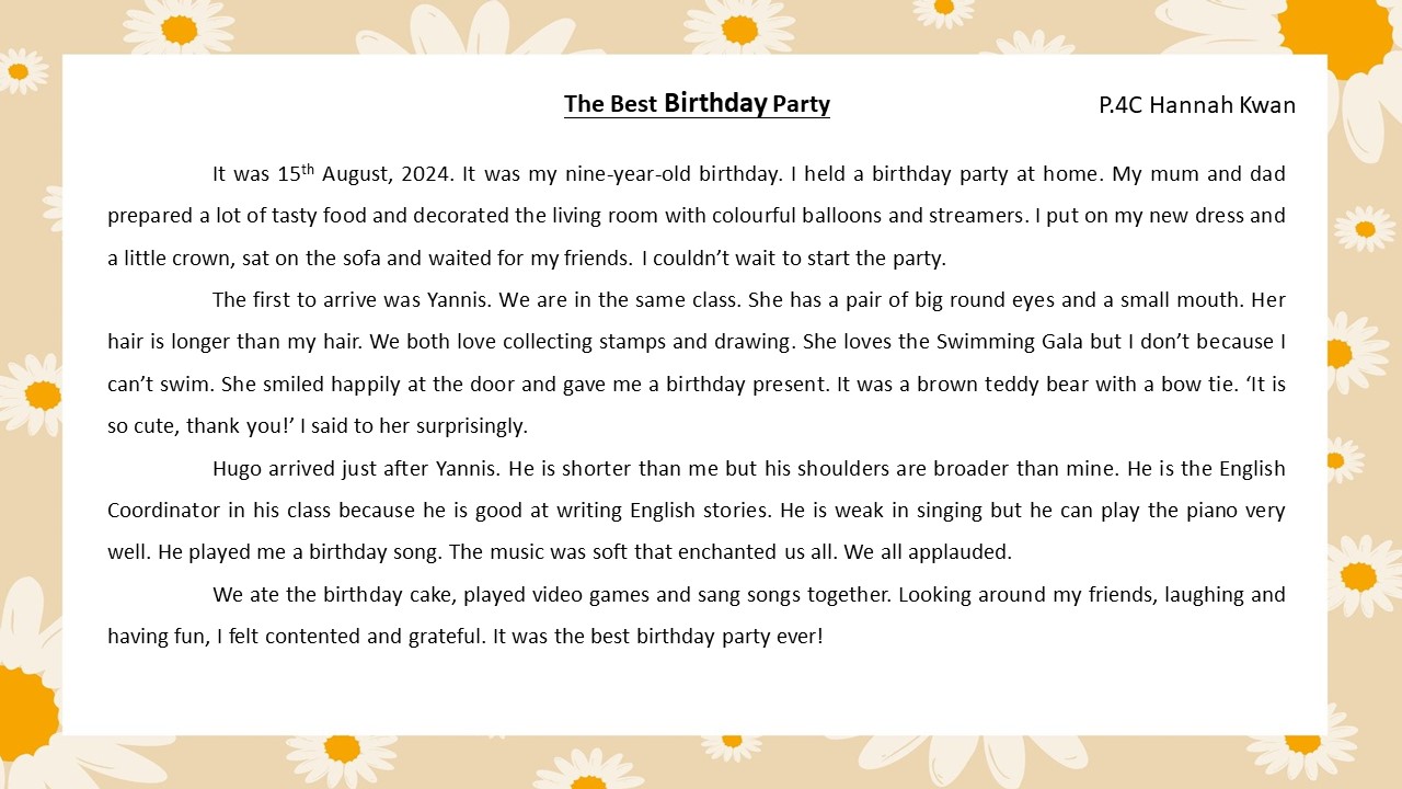 嘉諾撒聖方濟各學校 | 第一學段